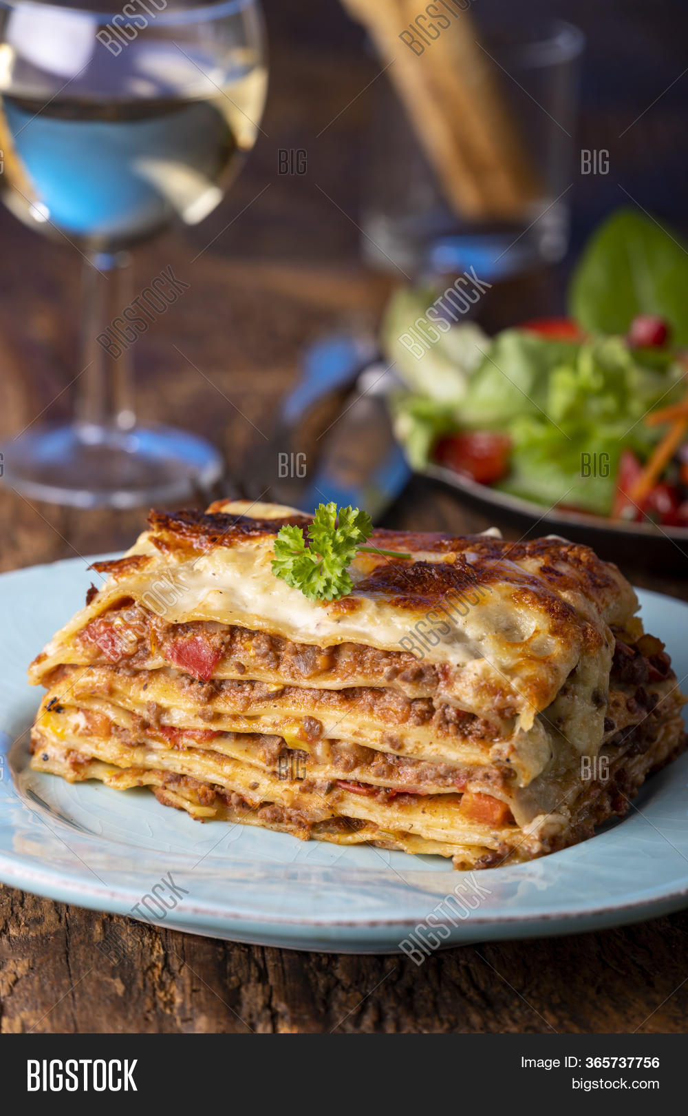 Portion Fresh Lasagna Image & Photo (Free Trial) | Bigstock