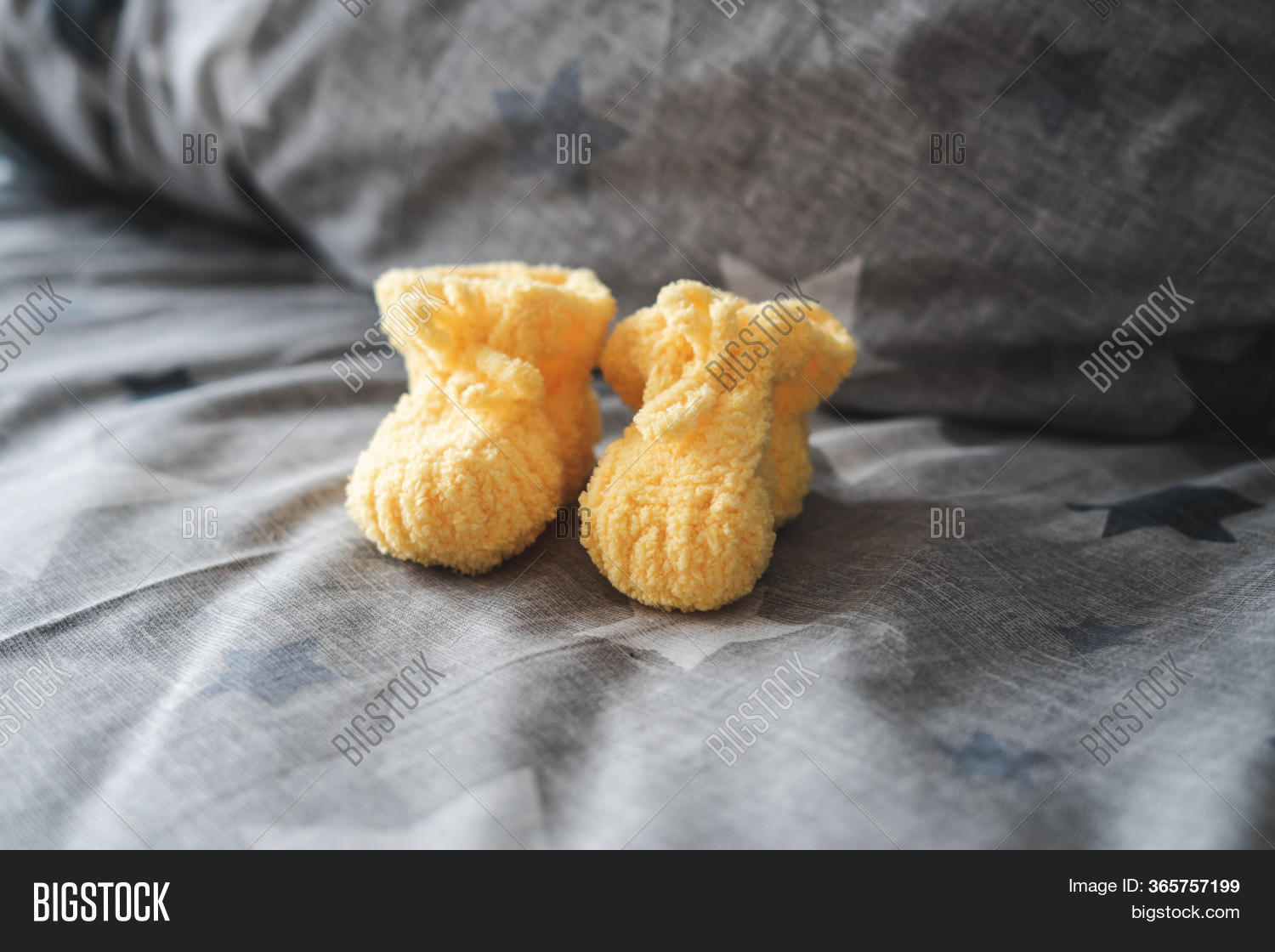 Yellow Knitted Booties Image & Photo (Free Trial) | Bigstock