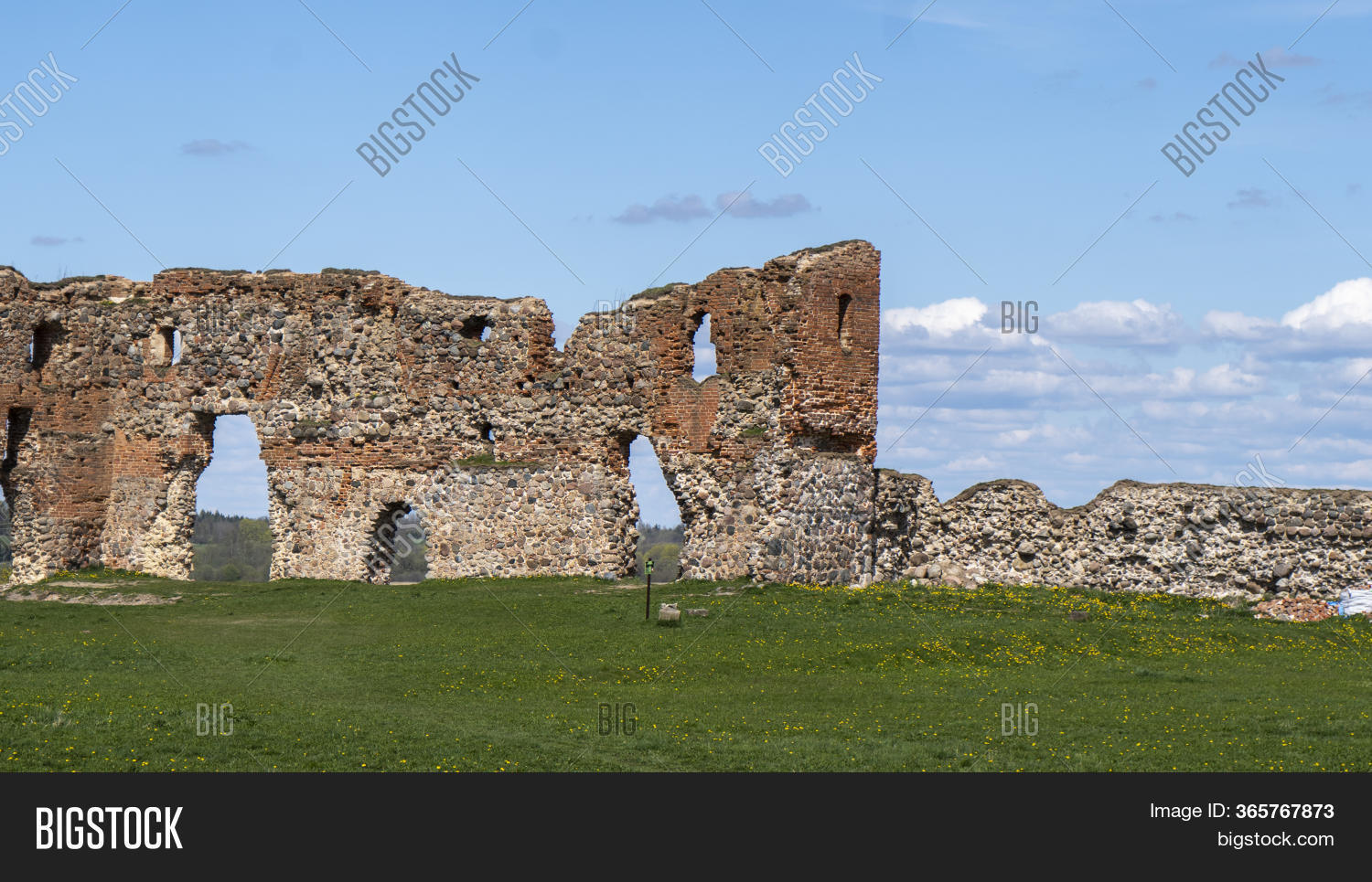 Ludza Medieval Castle Image & Photo (Free Trial) | Bigstock