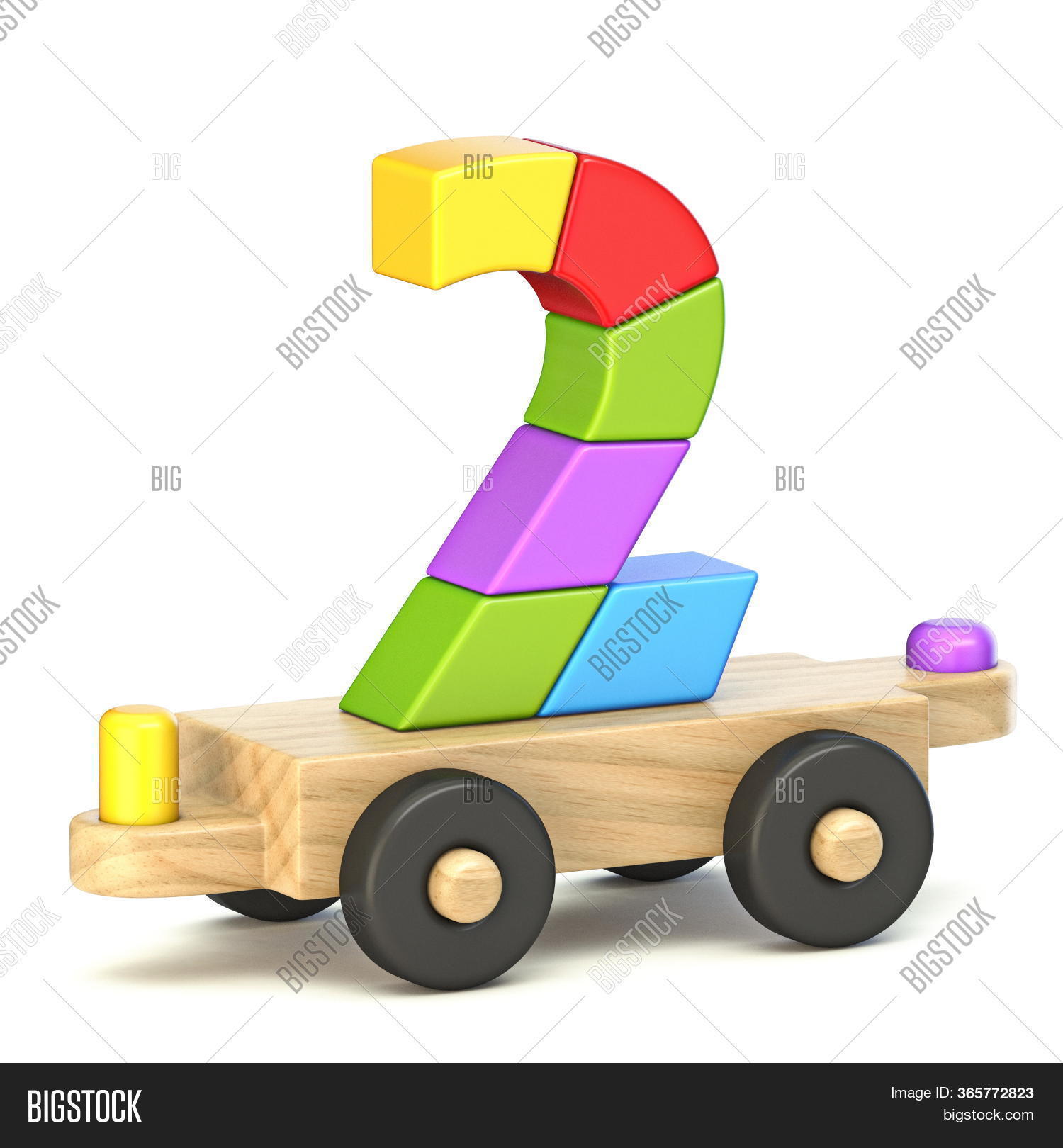 Wooden Train Number 2 Image & Photo (Free Trial) | Bigstock