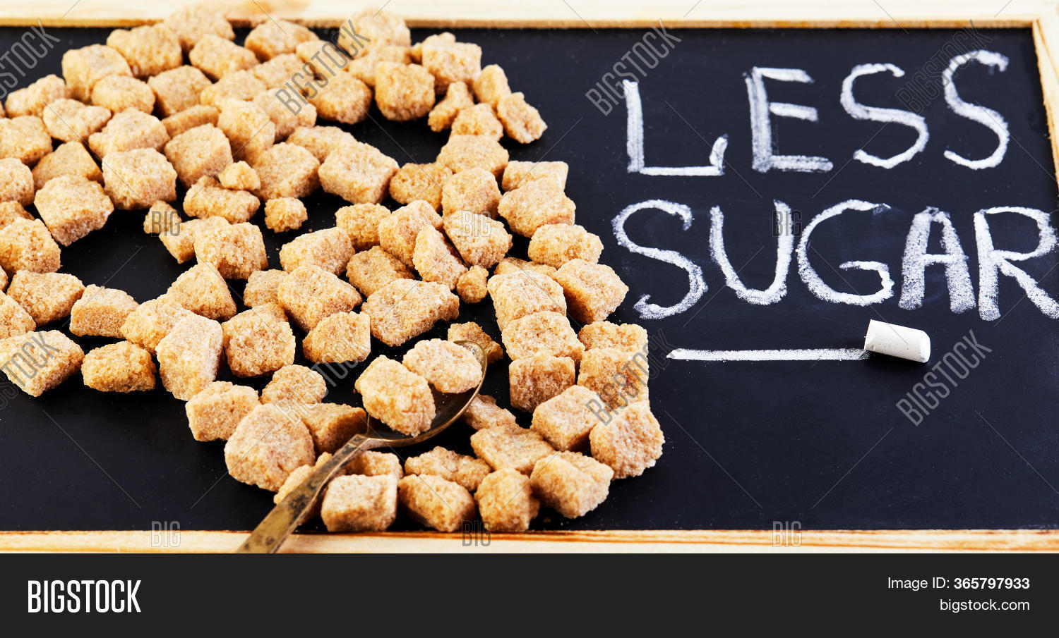 Less Sugar Text Chalk Image & Photo (Free Trial) | Bigstock