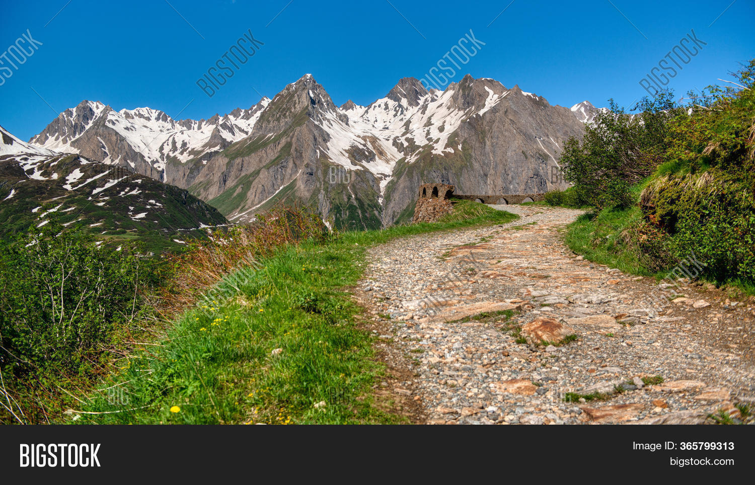 Mountain Path Snowy Image & Photo (Free Trial) | Bigstock