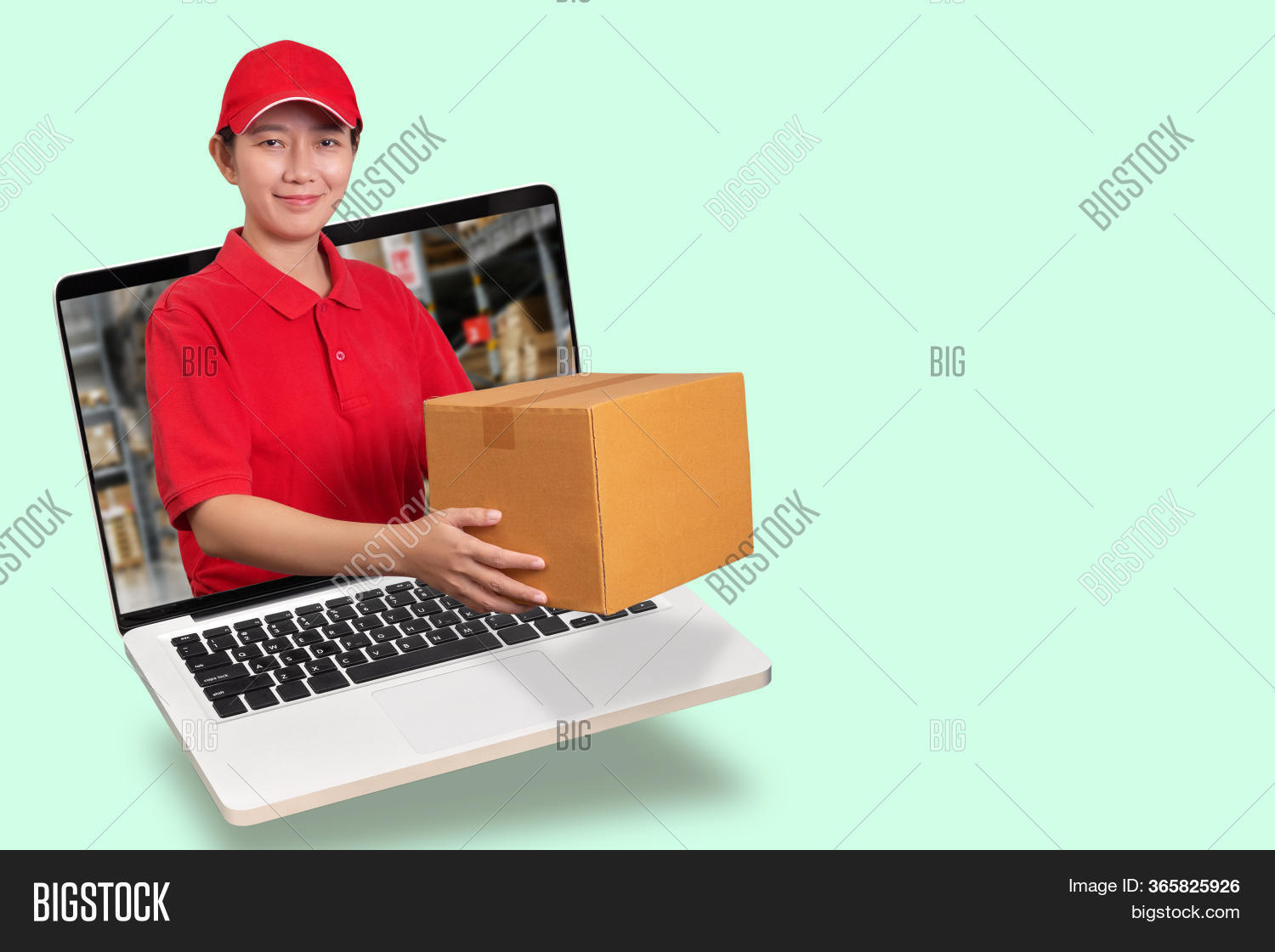 Asian Delivery Woman Image & Photo (Free Trial) | Bigstock