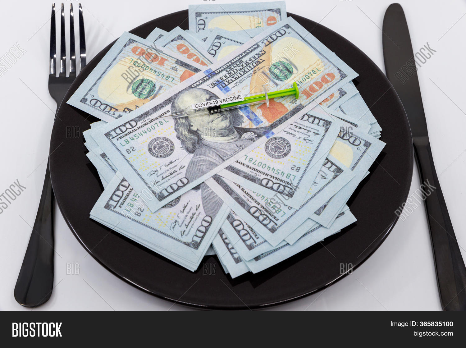 Plate Full Hundreds Image & Photo (Free Trial) | Bigstock