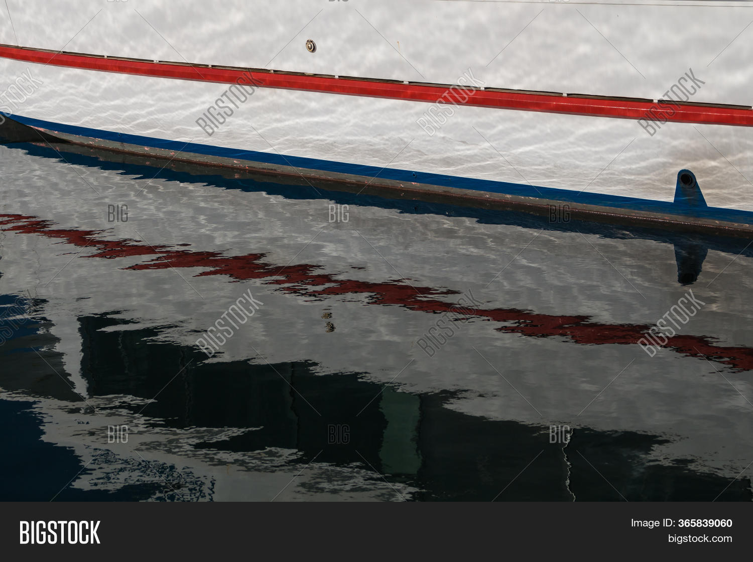 White Boat Red Blue Image & Photo (Free Trial) | Bigstock