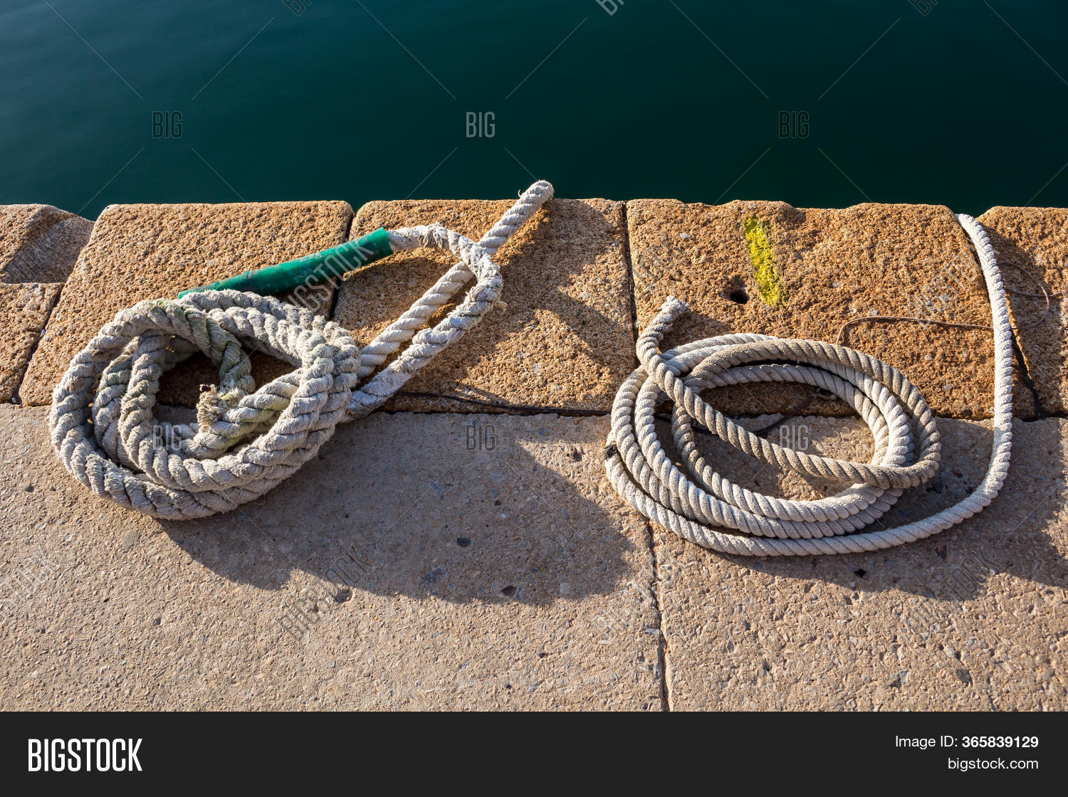 Two White Strong Ropes Image & Photo (Free Trial) | Bigstock