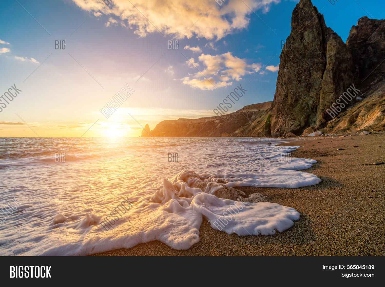 Bright Sea Sunset. Image & Photo (Free Trial) | Bigstock