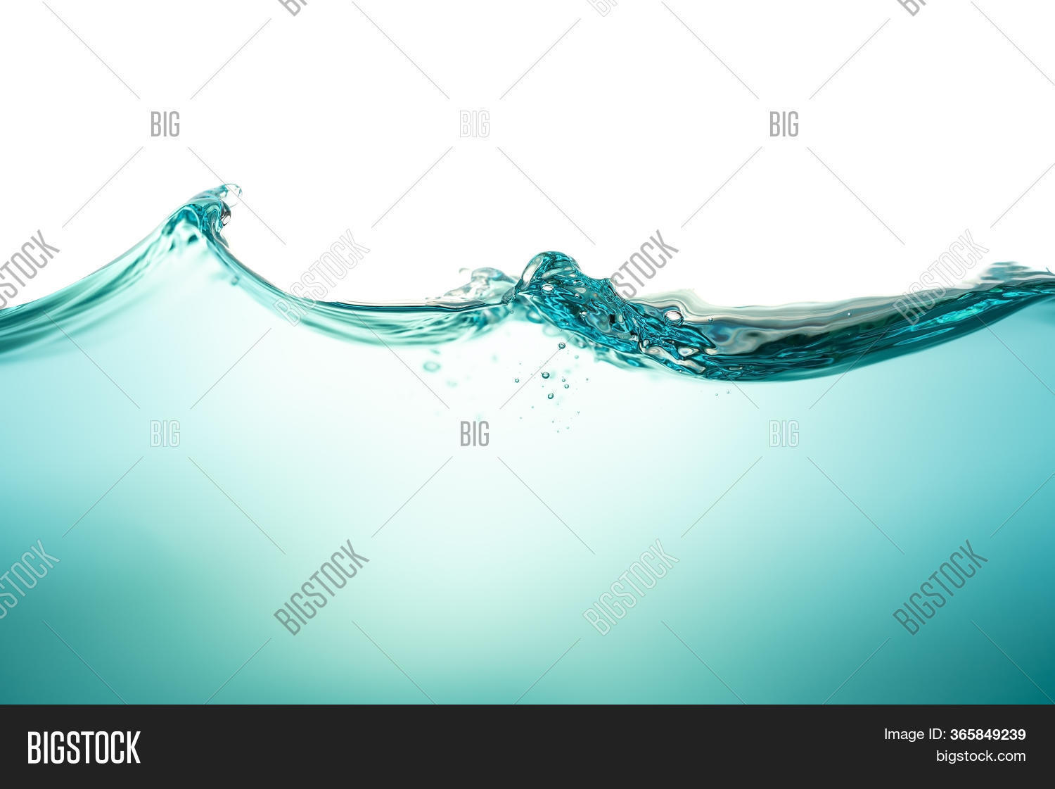Pure Blue Water Wave, Image & Photo (Free Trial) | Bigstock