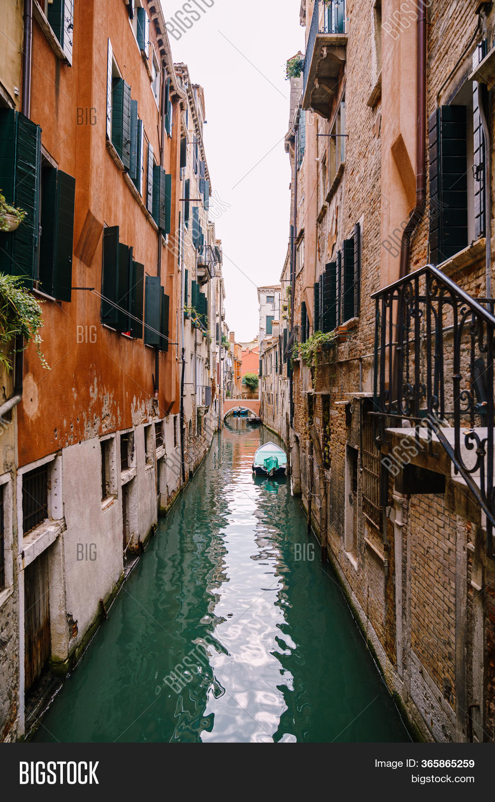 Beautiful Narrow Canal Image & Photo (Free Trial) | Bigstock