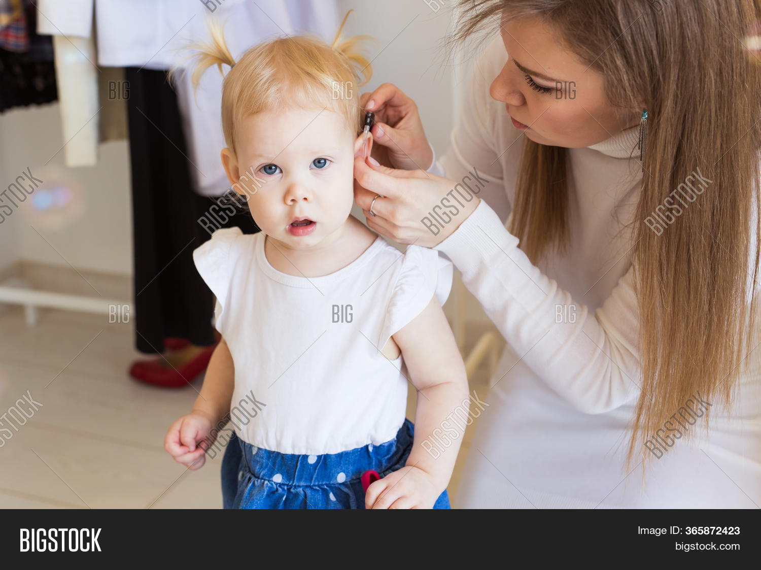 Hearing Aid Baby Girls Image & Photo (Free Trial) | Bigstock