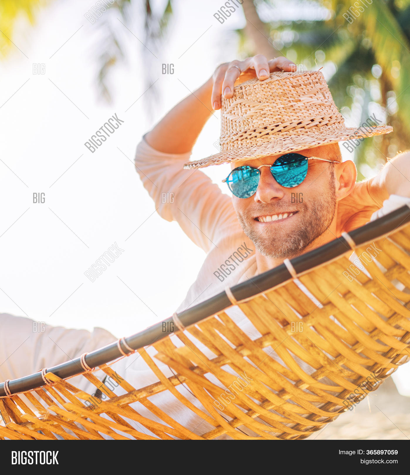 Young Man Straw Hat Image & Photo (Free Trial) | Bigstock