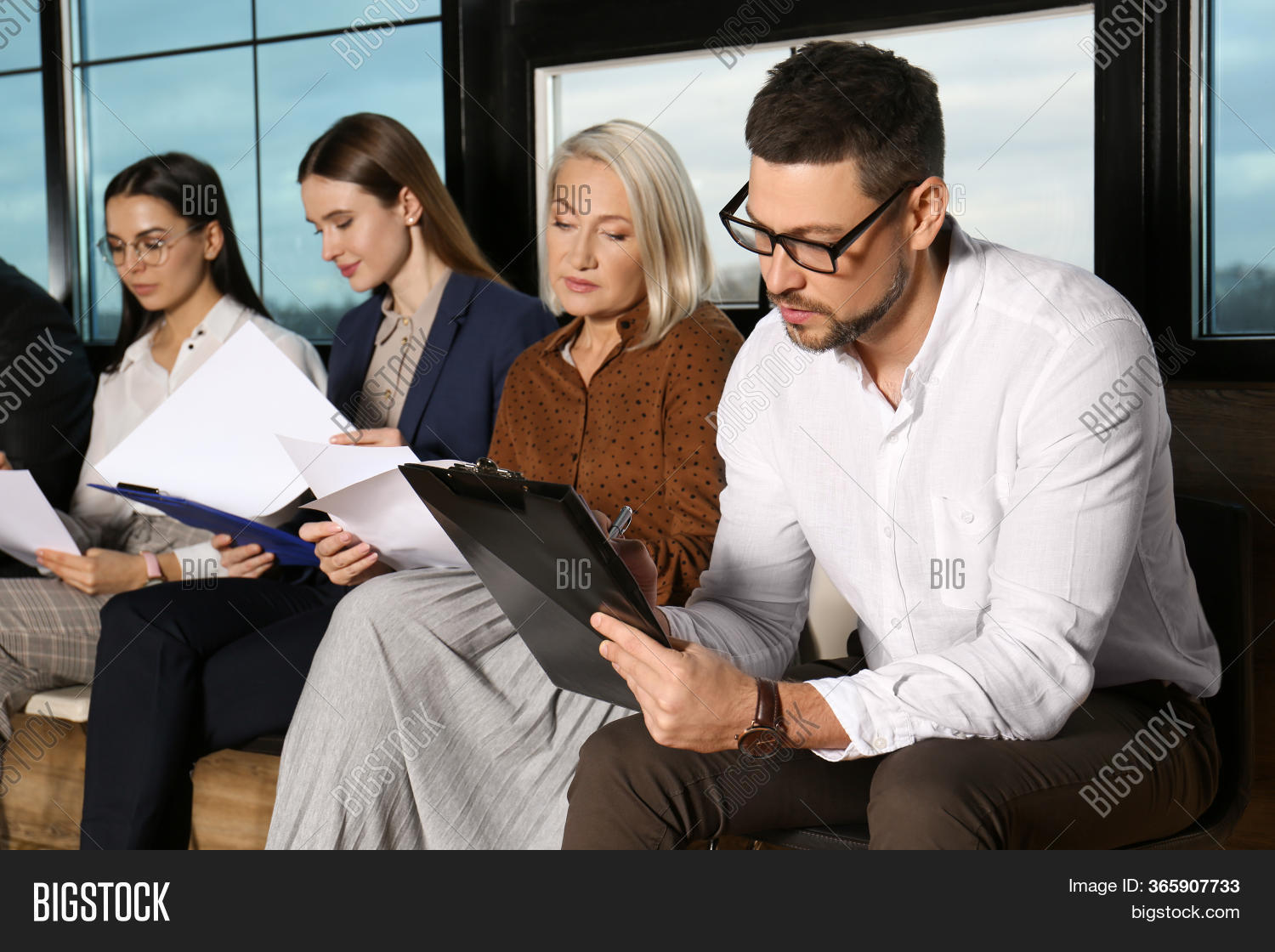 People Waiting Job Image & Photo (Free Trial) | Bigstock