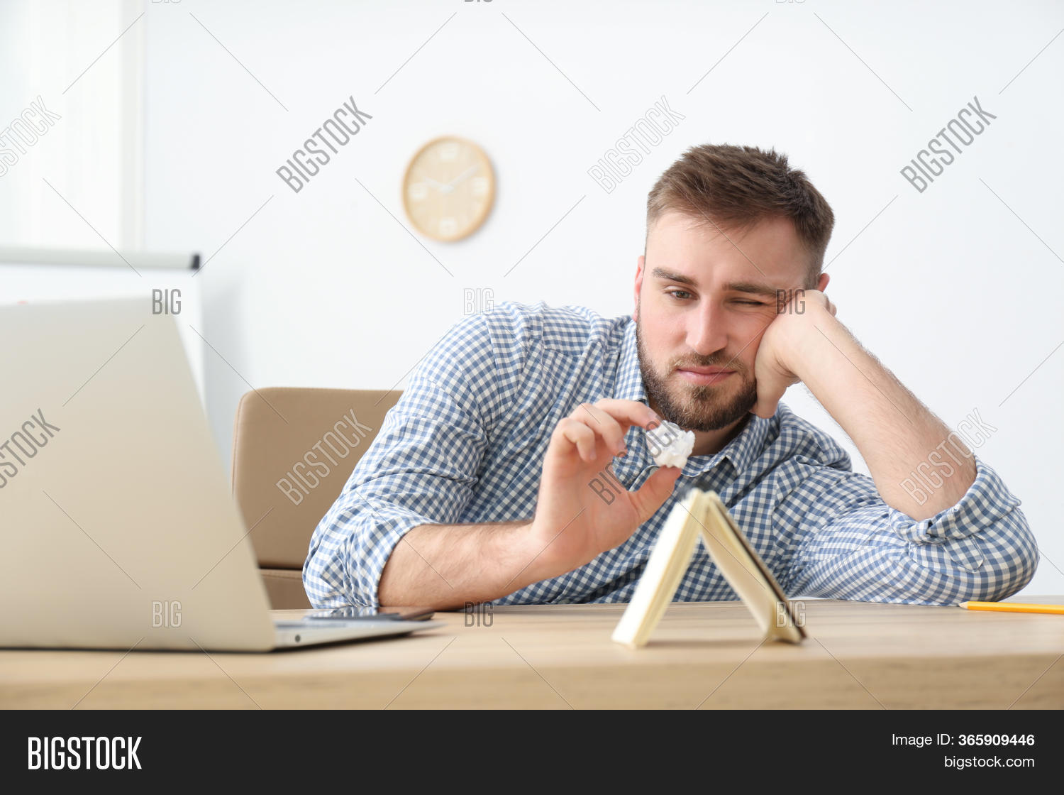 Lazy Young Office Image & Photo (Free Trial) | Bigstock