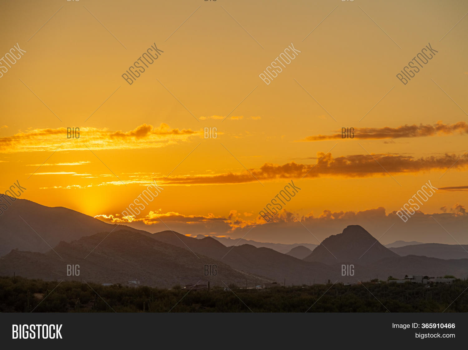 Sun Setting Behind Image & Photo (Free Trial) | Bigstock
