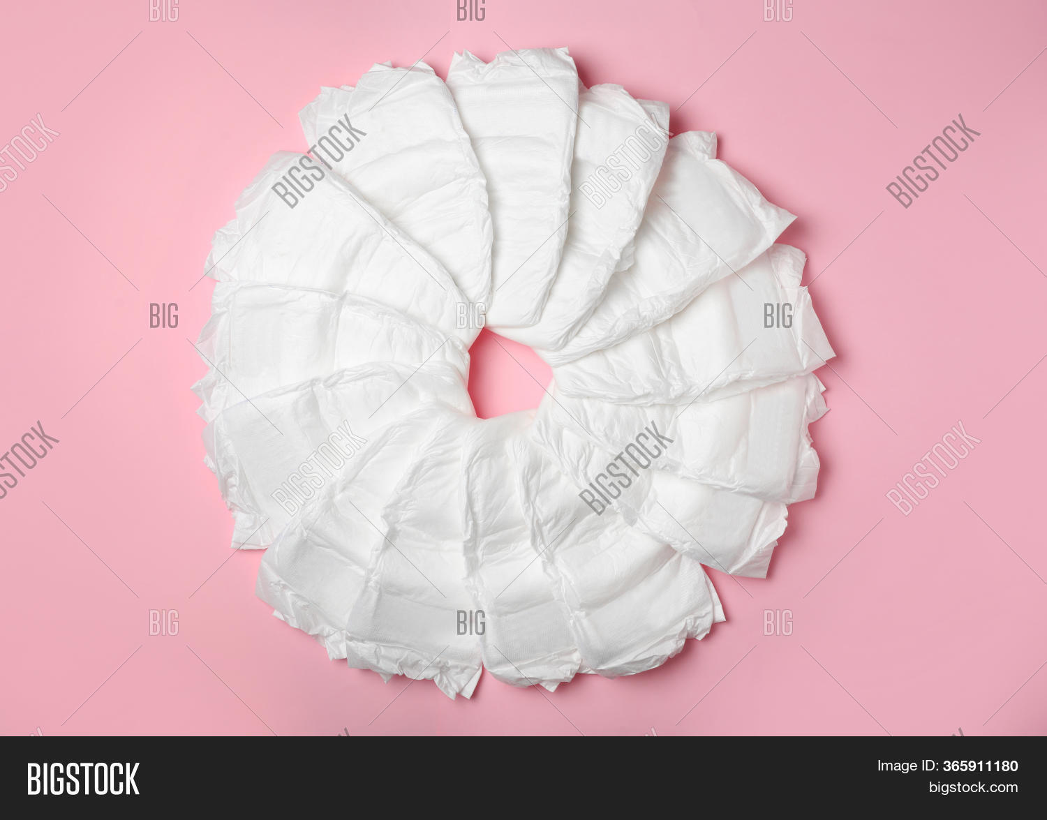 Baby Diapers On Pink Image & Photo (Free Trial) | Bigstock
