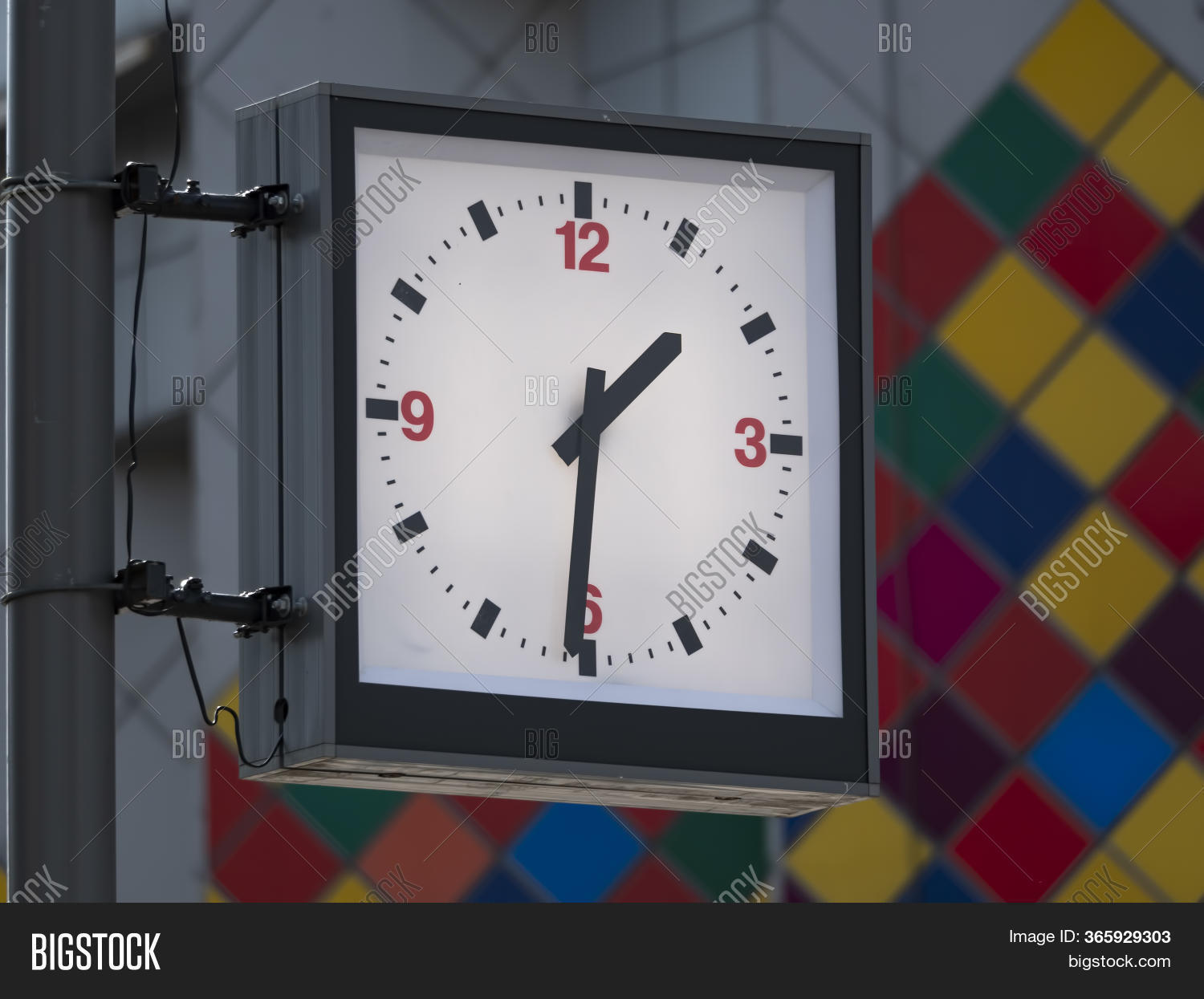 Square Street Clock Image & Photo (Free Trial) | Bigstock