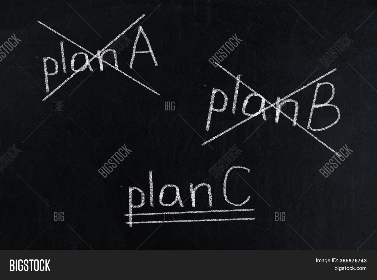 Crossing Out Plan B Image & Photo (Free Trial) | Bigstock