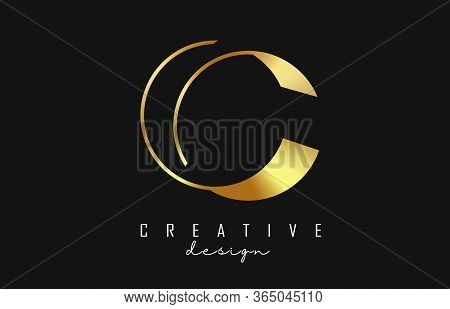 Golden Luxury C Vector & Photo (Free Trial) | Bigstock
