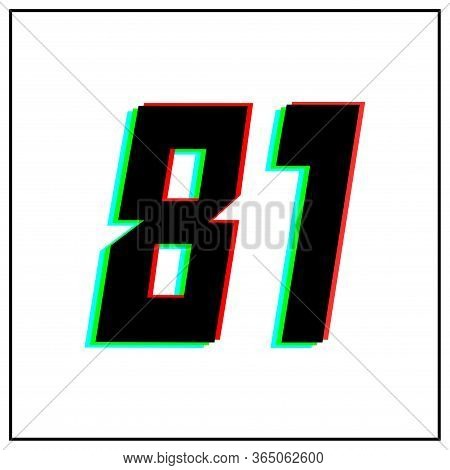 Number 81, Vector Vector & Photo (Free Trial) | Bigstock