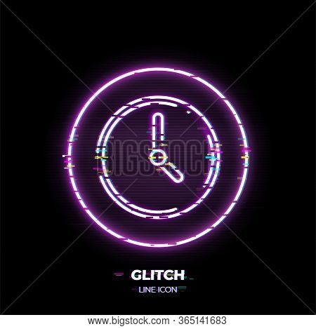 Clock Line Art Vector Vector & Photo (Free Trial) | Bigstock