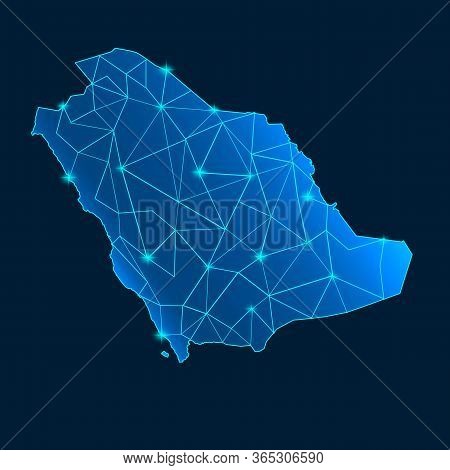 Map Saudi Arabia Blue Image & Photo (Free Trial) | Bigstock