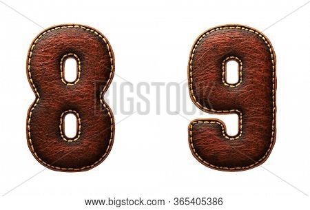 Set Numbers 8, 9 Made Image & Photo (Free Trial) | Bigstock