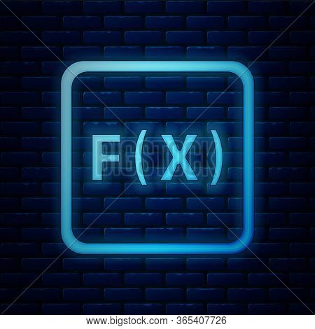 Glowing Neon Function Vector & Photo (Free Trial) | Bigstock