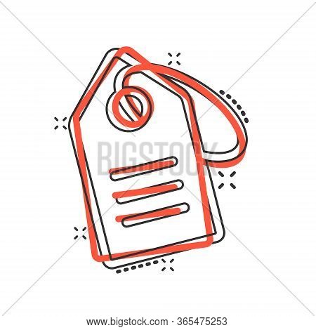 Price Tag Icon Comic Vector & Photo (Free Trial) | Bigstock