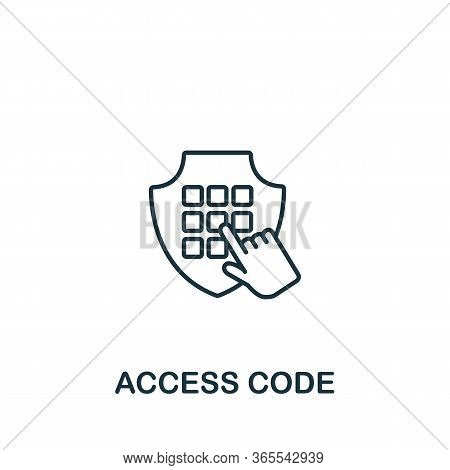 Access Code Icon Vector & Photo (Free Trial) | Bigstock