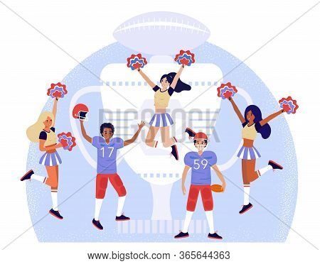 Happy Cheerleader Cartoon Images, Illustrations & Vectors (Free) - Bigstock