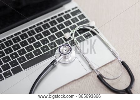 Stethoscope Laptop Image & Photo (Free Trial) | Bigstock