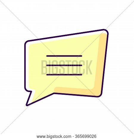 Comment Box Yellow Vector & Photo (Free Trial) | Bigstock