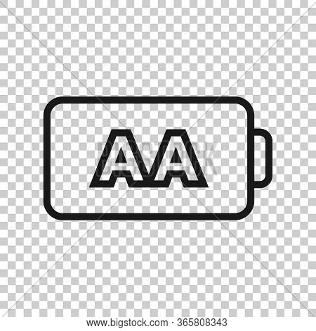 Aa Battery Icon Flat Vector & Photo (Free Trial) | Bigstock