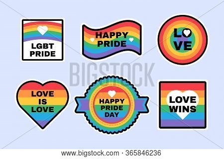Pride Lgbtq Labels Vector & Photo (Free Trial) | Bigstock