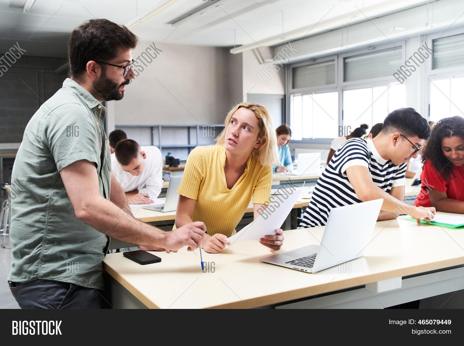 Young Male Teacher Image & Photo (Free Trial) | Bigstock