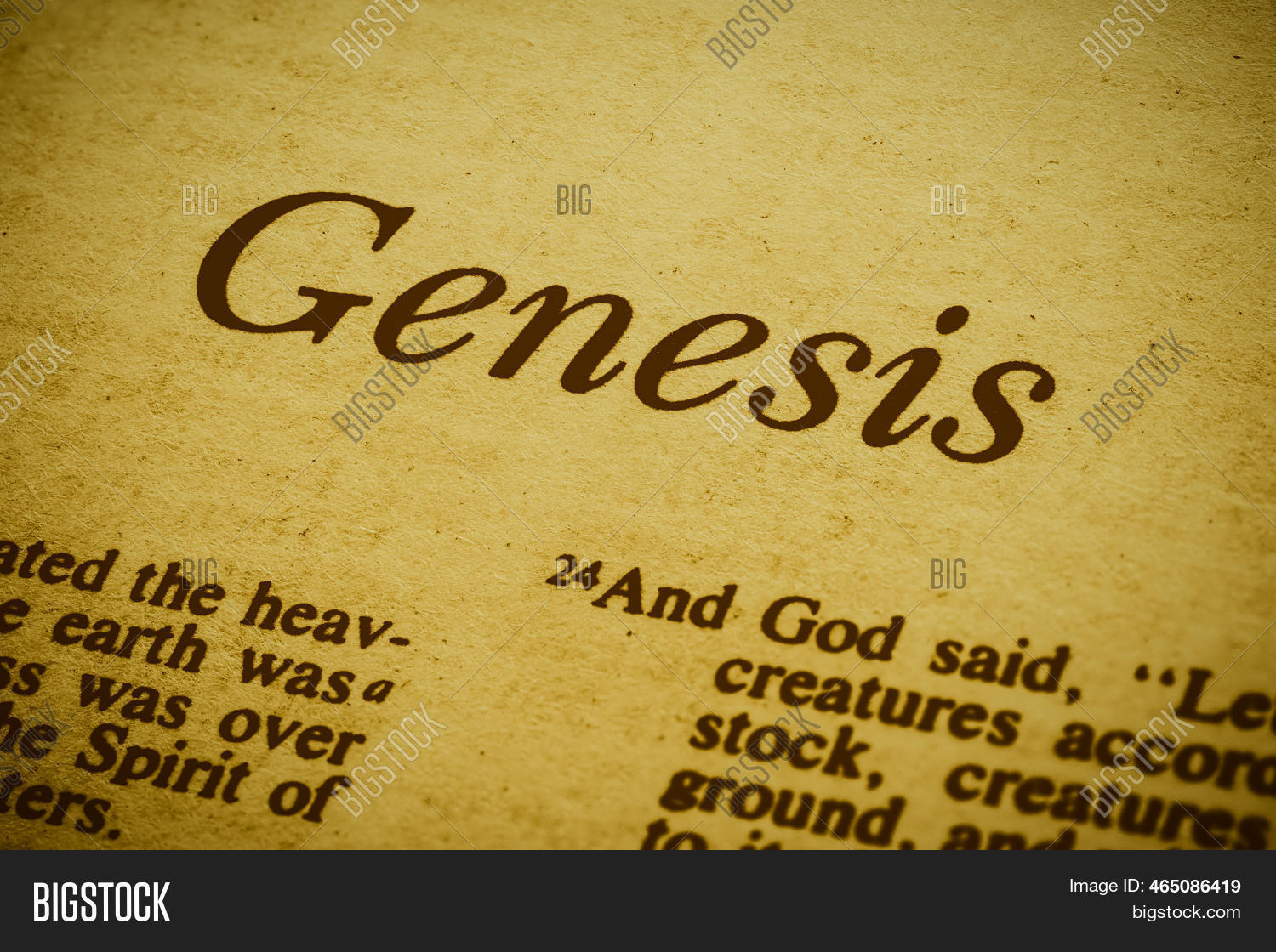 First Page Genesis Image & Photo (Free Trial) | Bigstock