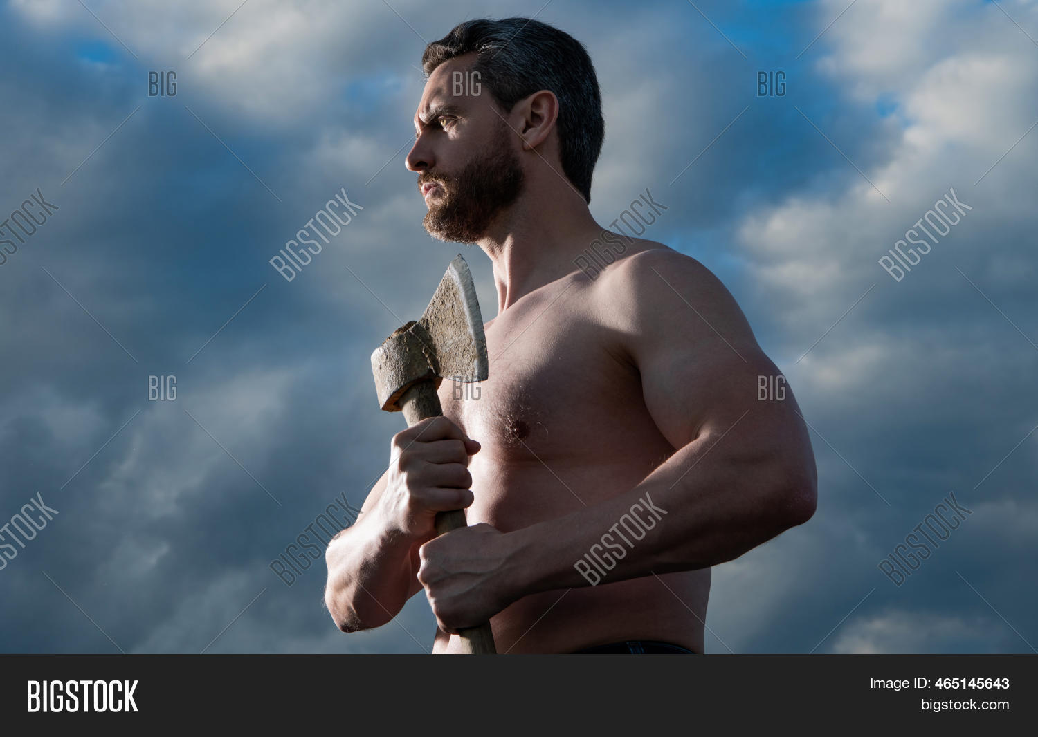 Shirtless Man Axe. Image & Photo (Free Trial) | Bigstock