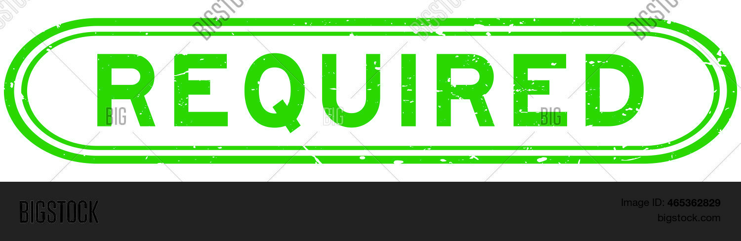 Grunge Green Required Vector & Photo (Free Trial) | Bigstock