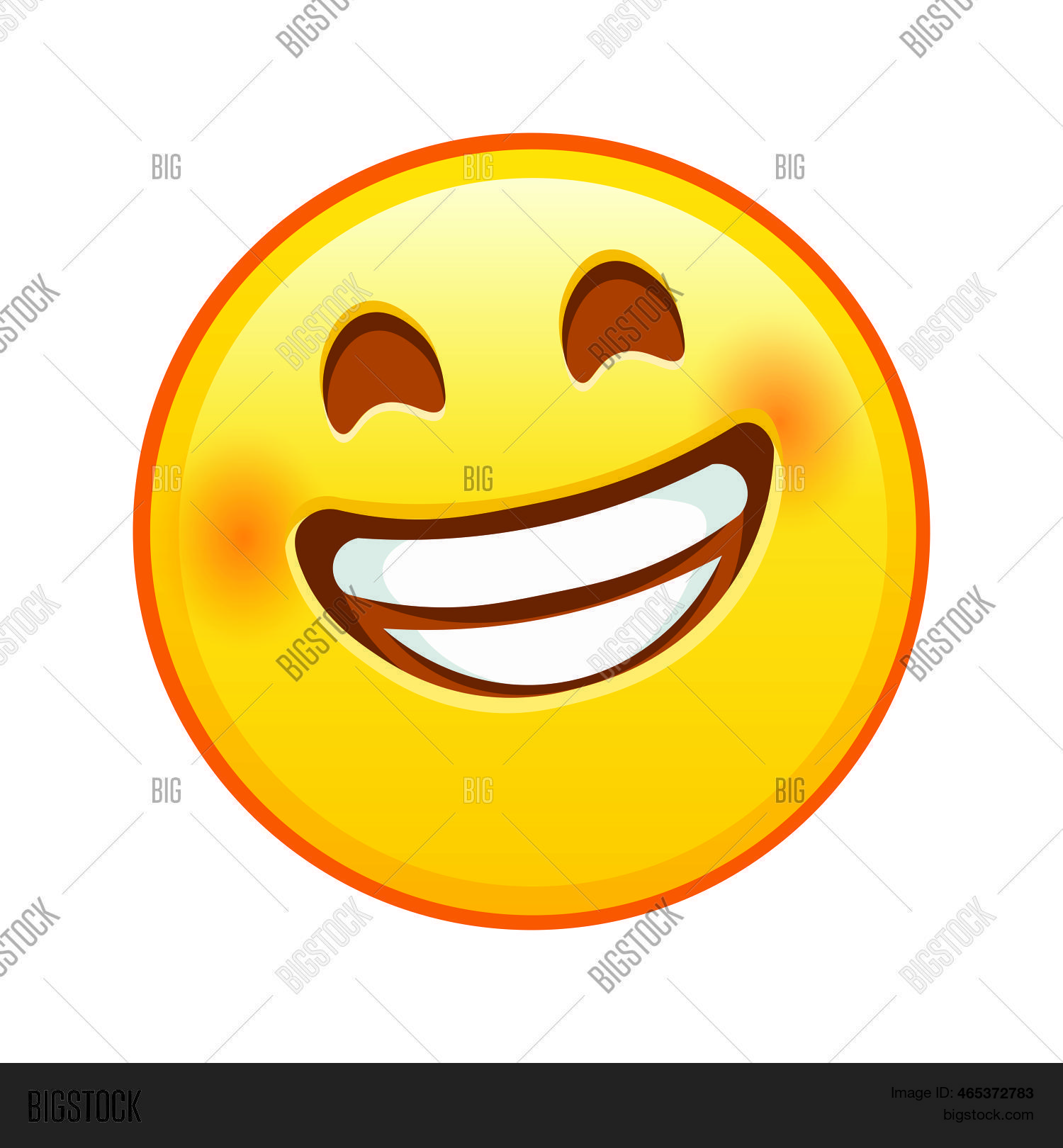 Grinning Face Vector & Photo (Free Trial) | Bigstock