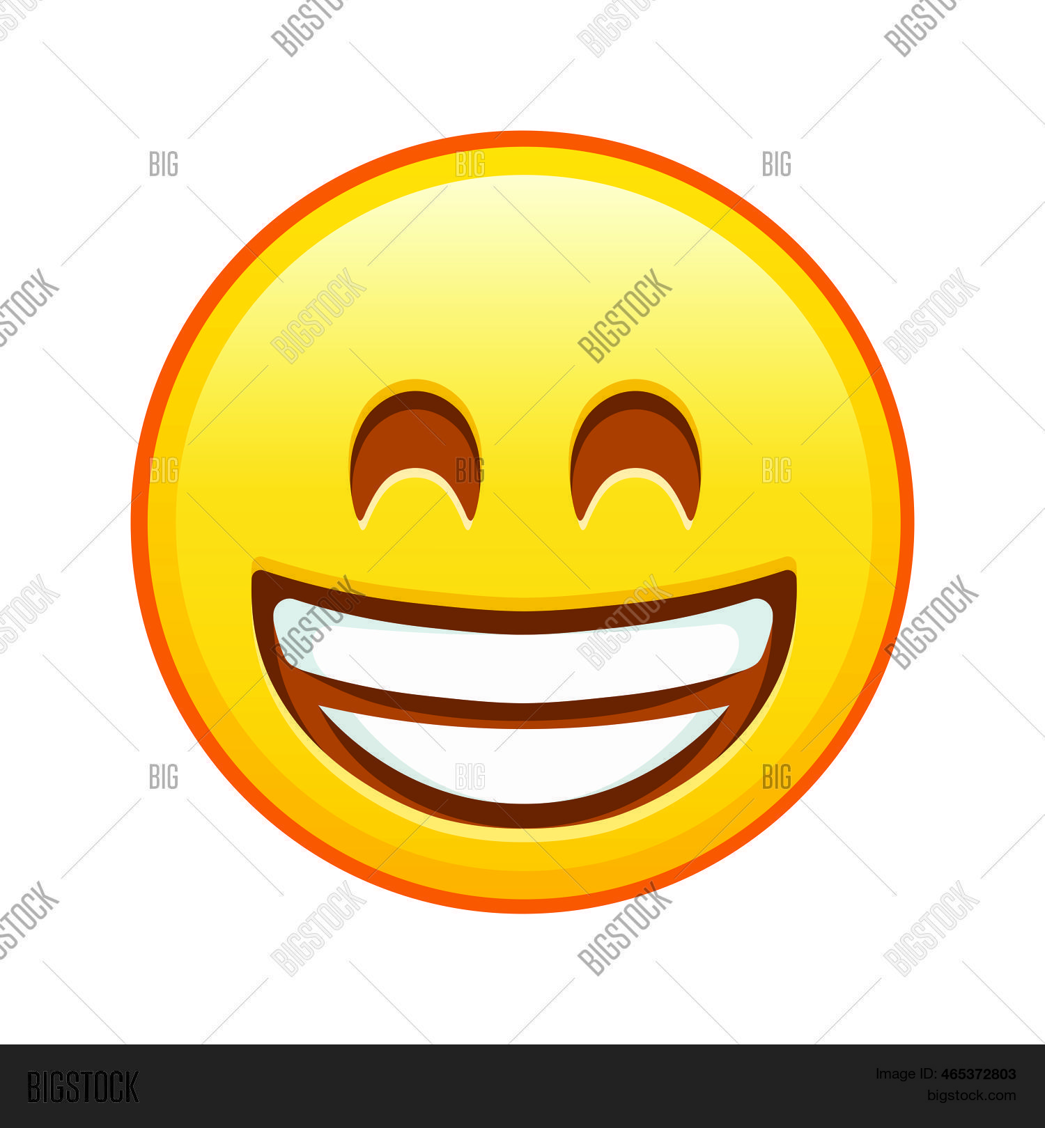 Grinning Face Vector & Photo (Free Trial) | Bigstock