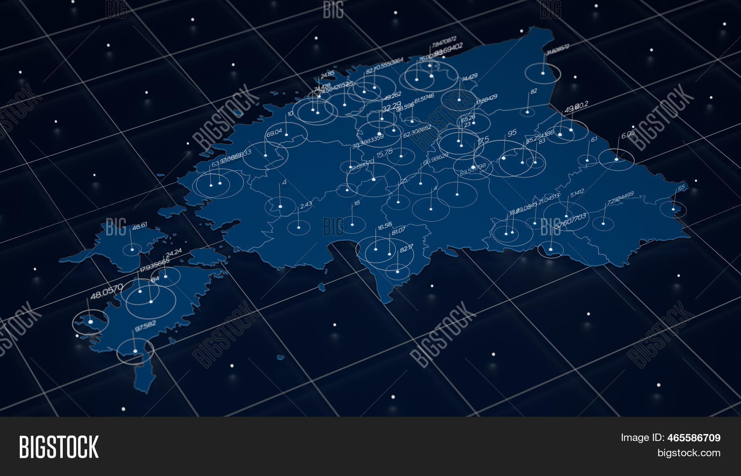 Estonia Blue Map Big Image & Photo (Free Trial) | Bigstock