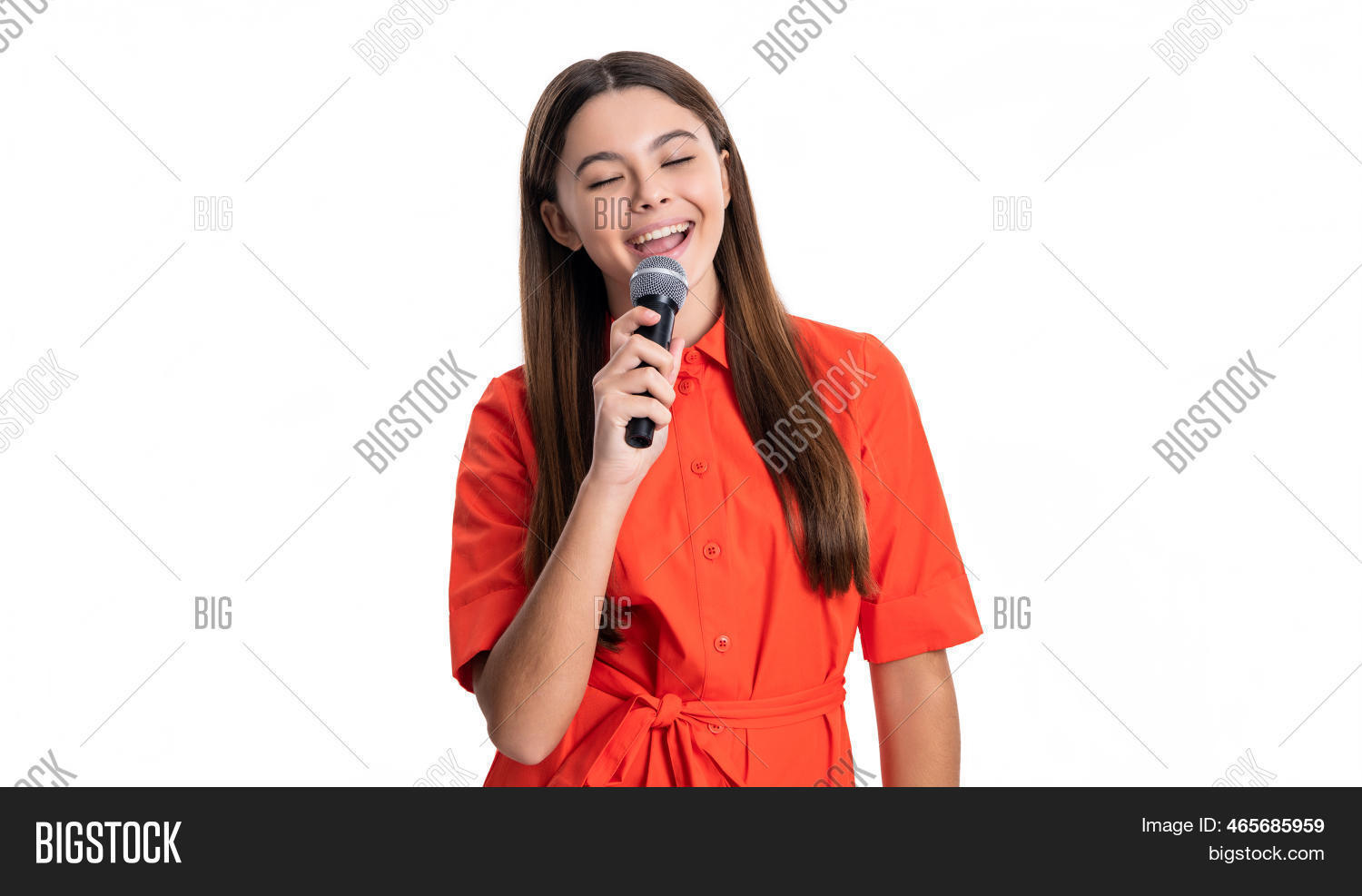 Happy Teen Girl Singer Image & Photo (Free Trial) | Bigstock