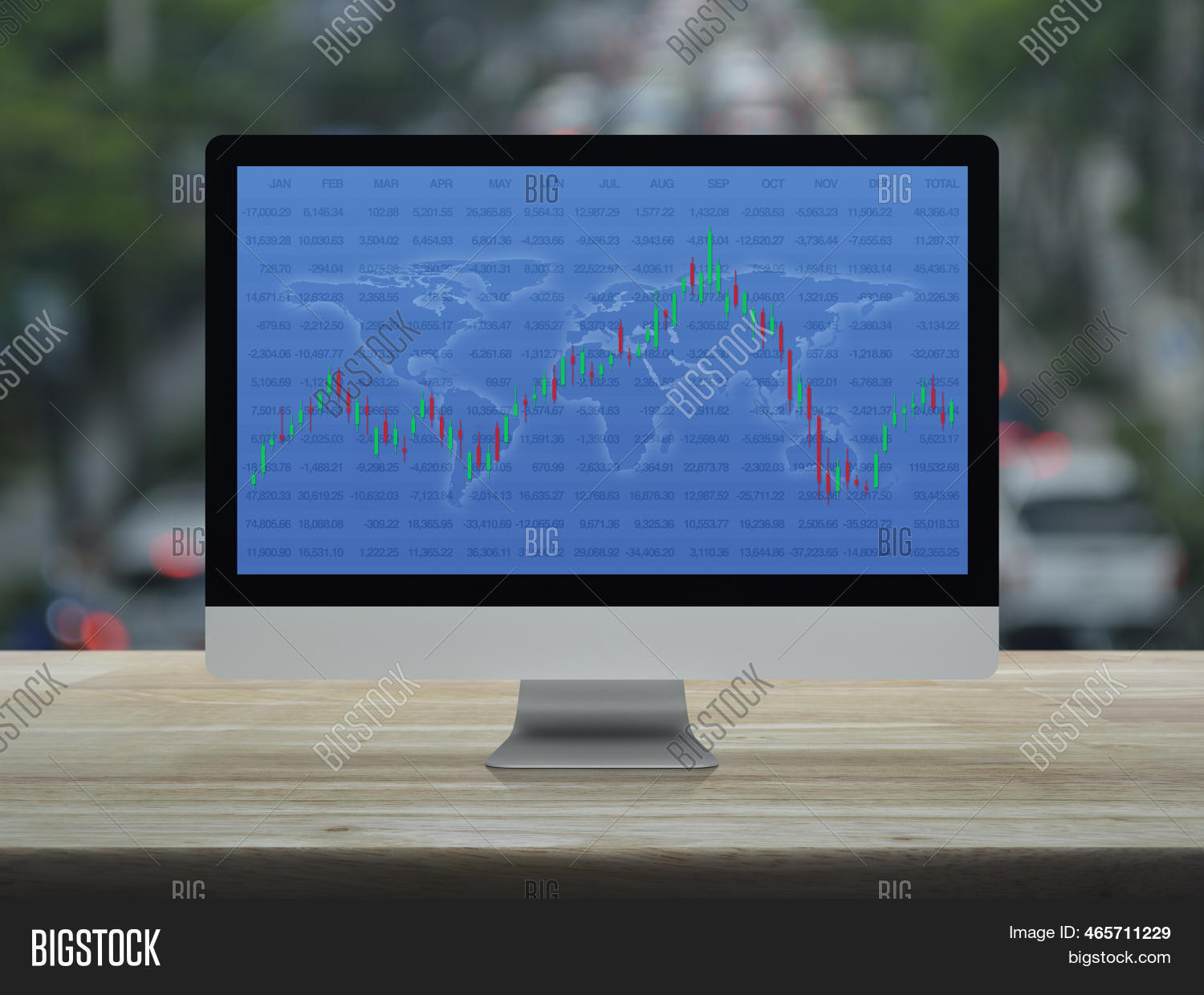 Trading Graph Stock Image & Photo (Free Trial) | Bigstock