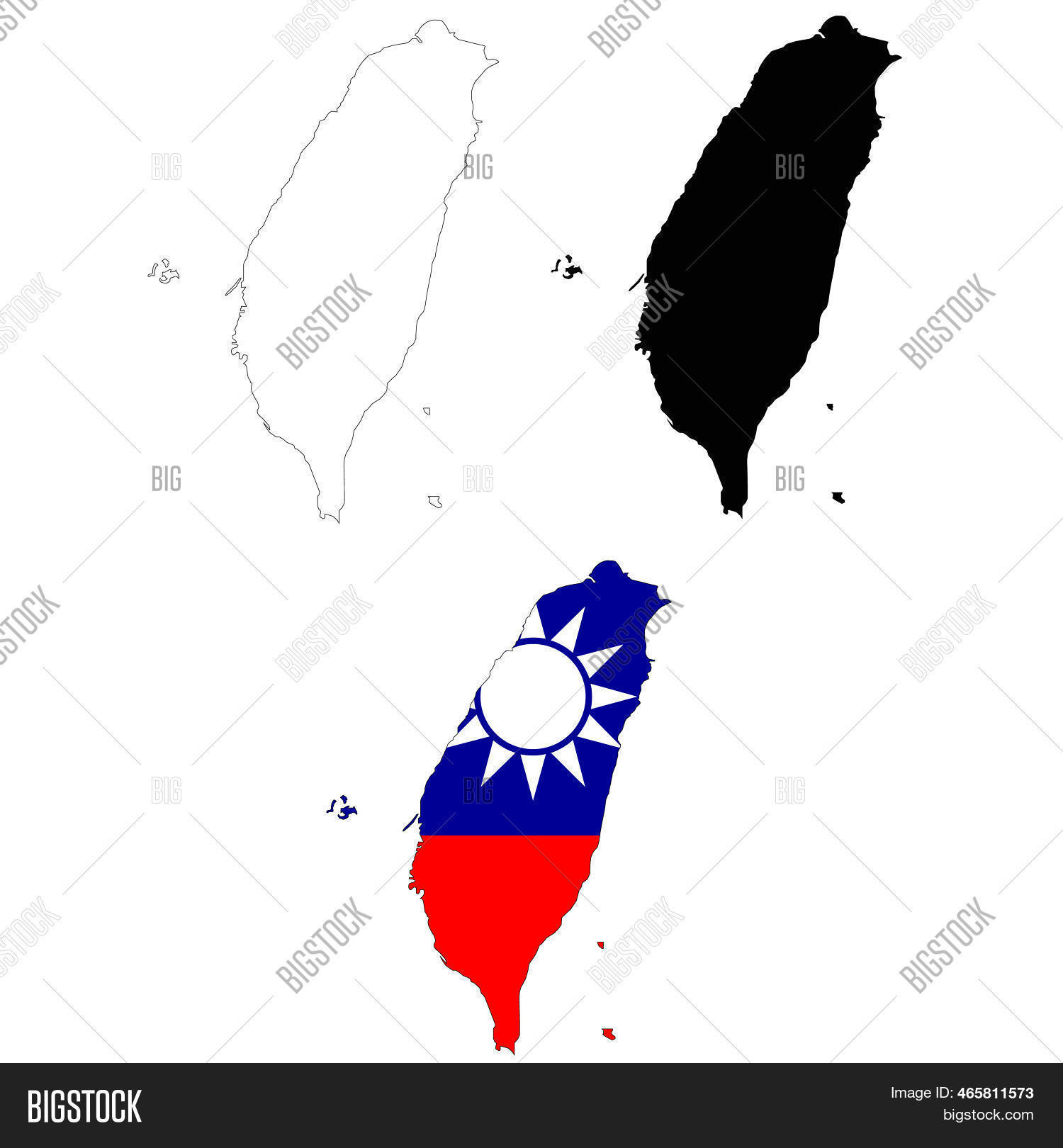 Map Taiwan On White Image & Photo (Free Trial) | Bigstock