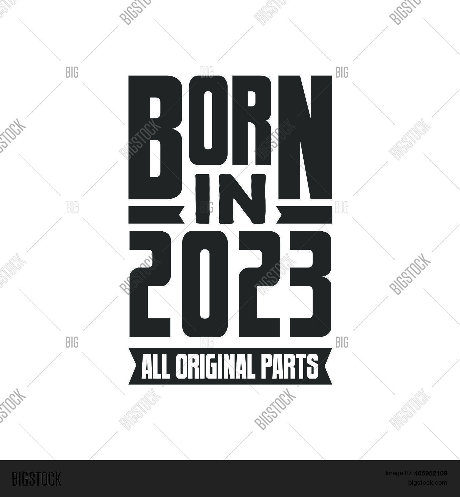 Born 2023 Birthday Vector & Photo (Free Trial) | Bigstock