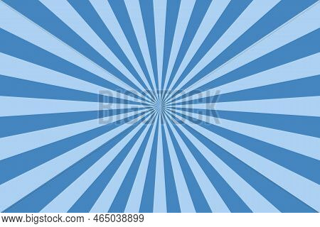 Pop Art Blue Sunbeams Vector & Photo (Free Trial) | Bigstock