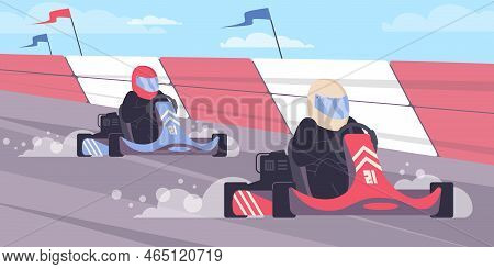 Kart Race Background Vector & Photo (Free Trial) | Bigstock