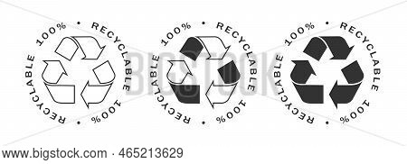 Recyclable On 100% Vector & Photo (Free Trial) | Bigstock