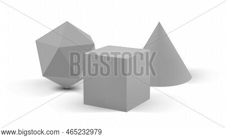 3d Shapes Template. Vector & Photo (Free Trial) | Bigstock