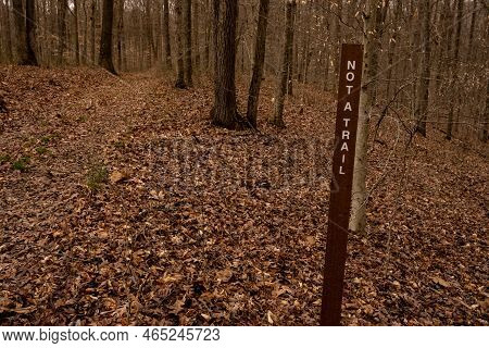 Not Trail Sign On Way Image & Photo (Free Trial) | Bigstock